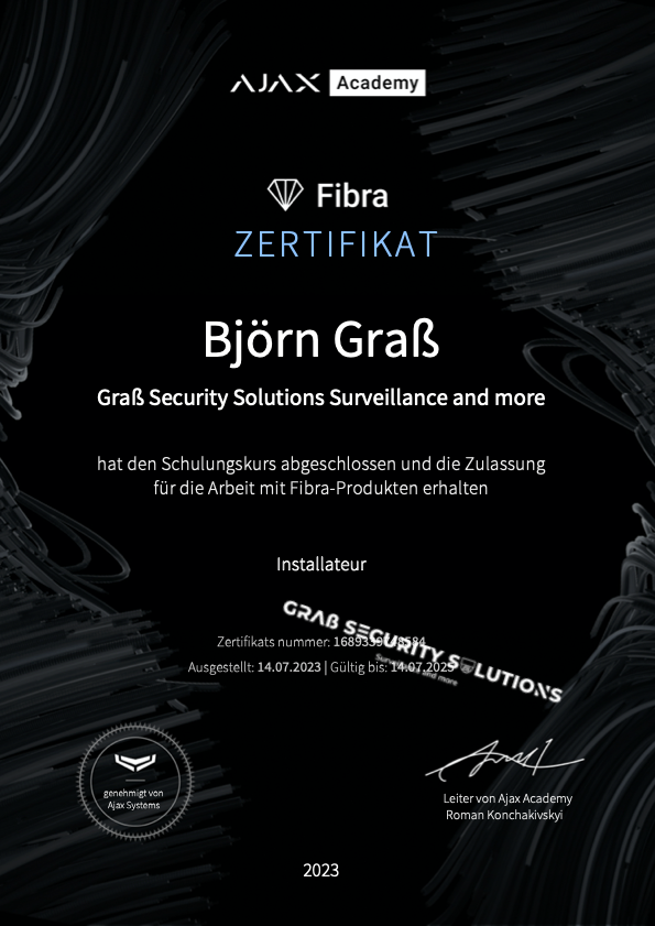 AJAX SYSTEMS – Graß Security Solutions Surveillance and more